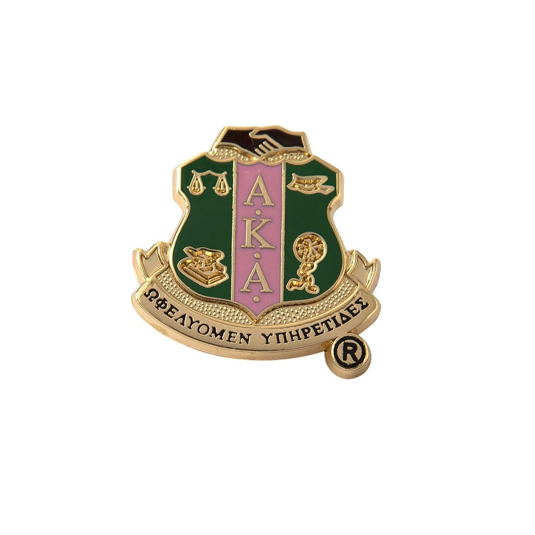 AKA® Shield Pin – Black Greek Life, LLC